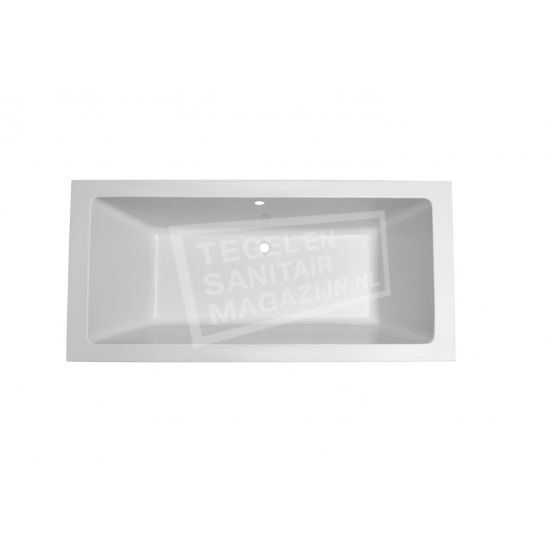 Wiesbaden Santino SQ Inbouw Ligbad (190x90x49 cm) Wit Duo | TSM