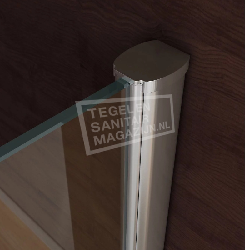 Bathxe Inloopdouche Matglas 120 cm met Muurprofiel 10 mm NANO