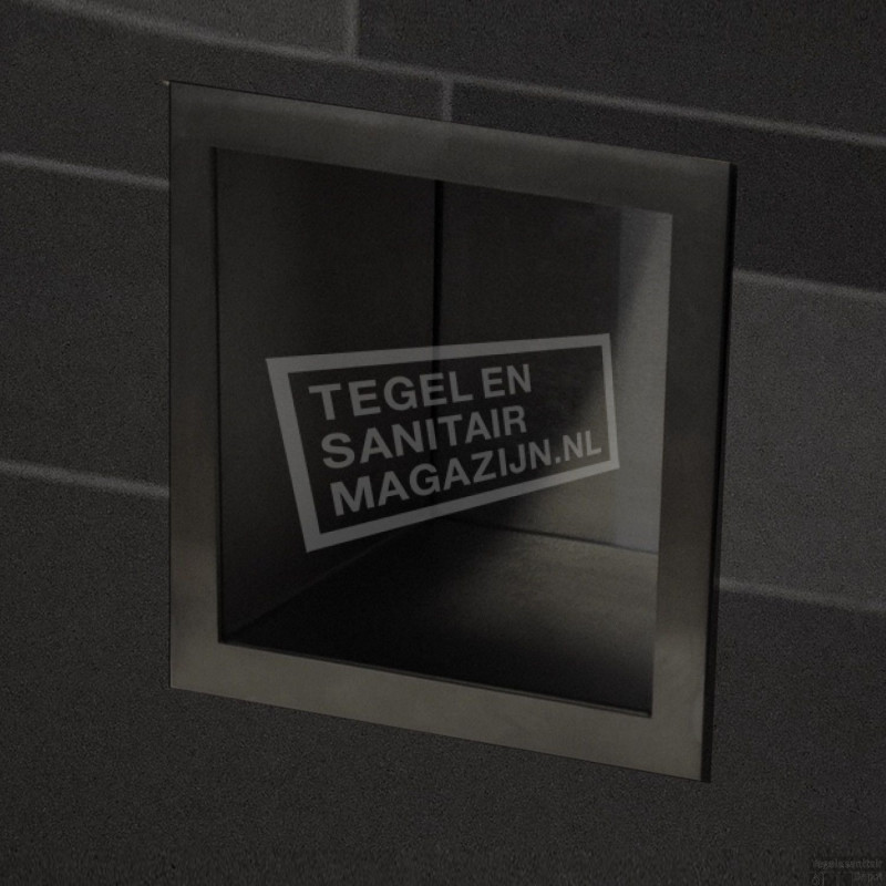 Inbouw Reserve Toilet Rolhouder Wiesbaden RVS Mat Zwart